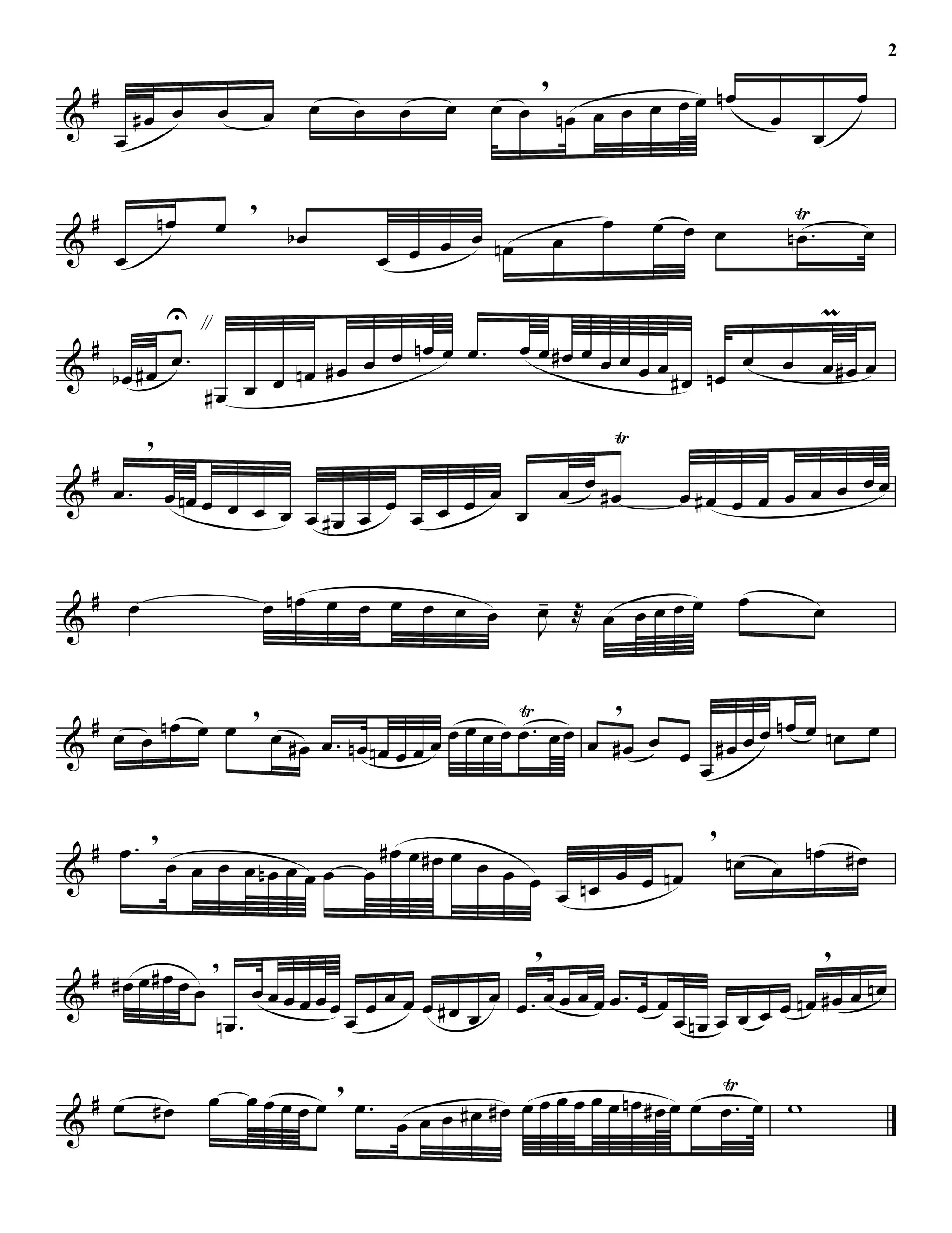 Sonata bwv 1001 - Bach | PDF