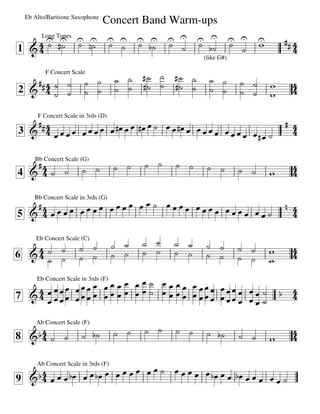 Aquecimento Para Banda de Música - Warm-ups | PDF
