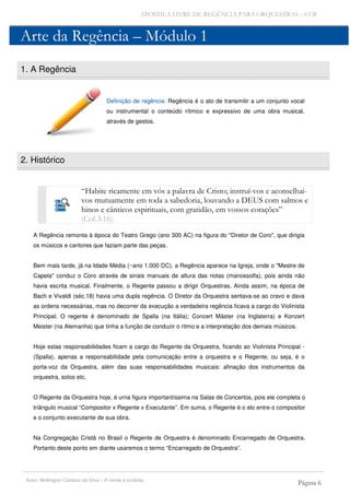 Apostila de regência orquestra | PDF