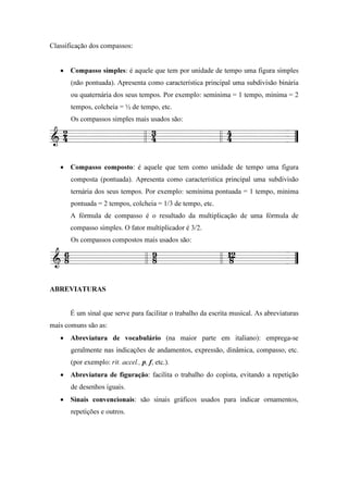 Apostila teoria musical - Conhecimento Básico - Clailton França | PDF