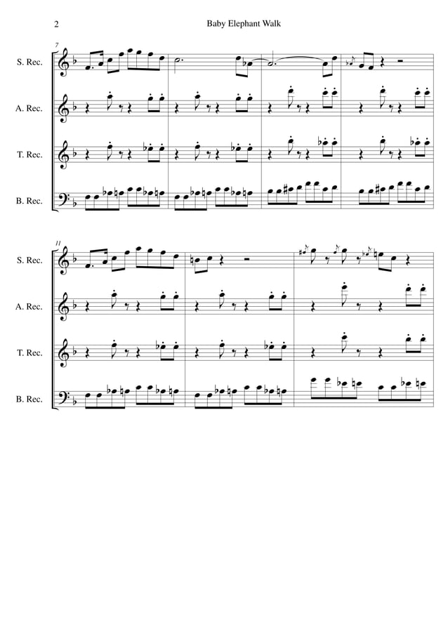 Baby Elephant Walk | PDF