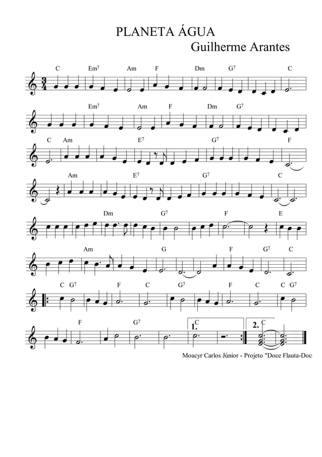 Partituras populares para flauta doce-ii | PDF