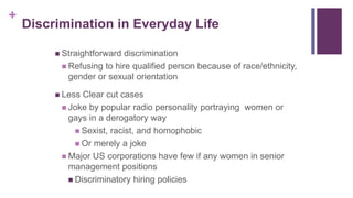 Part IV Discrimination in Everyday LIfe | PPT