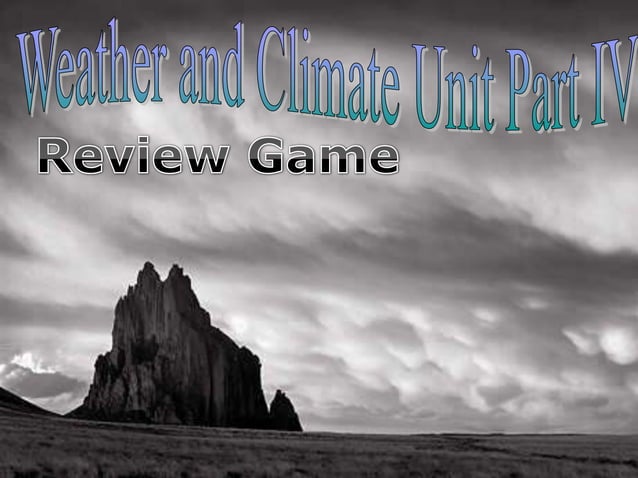 Climate Change and Meteorology Quiz Game, Weather and Climate Unit ...