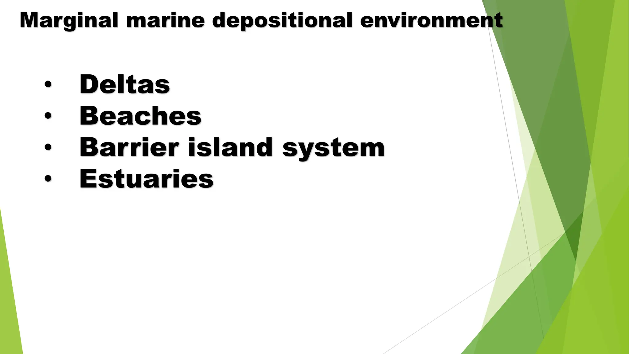 part marine environment.pptx only marginal marine environmrnts | PPT