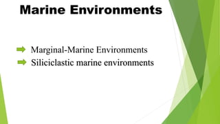 part marine environment.pptx only marginal marine environmrnts | PPT