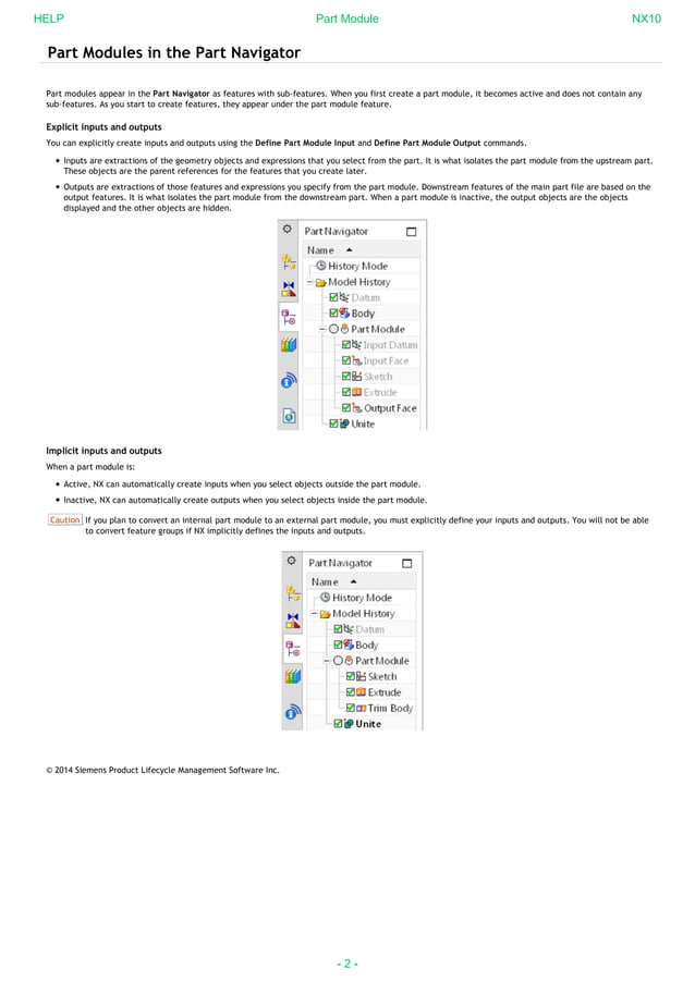 Part modules help(nx10)_12345678 | PDF | Computing | Technology & Computing
