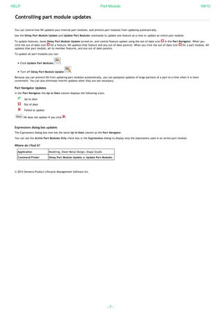 Part modules help(nx10)_12345678 | PDF | Computing | Technology & Computing