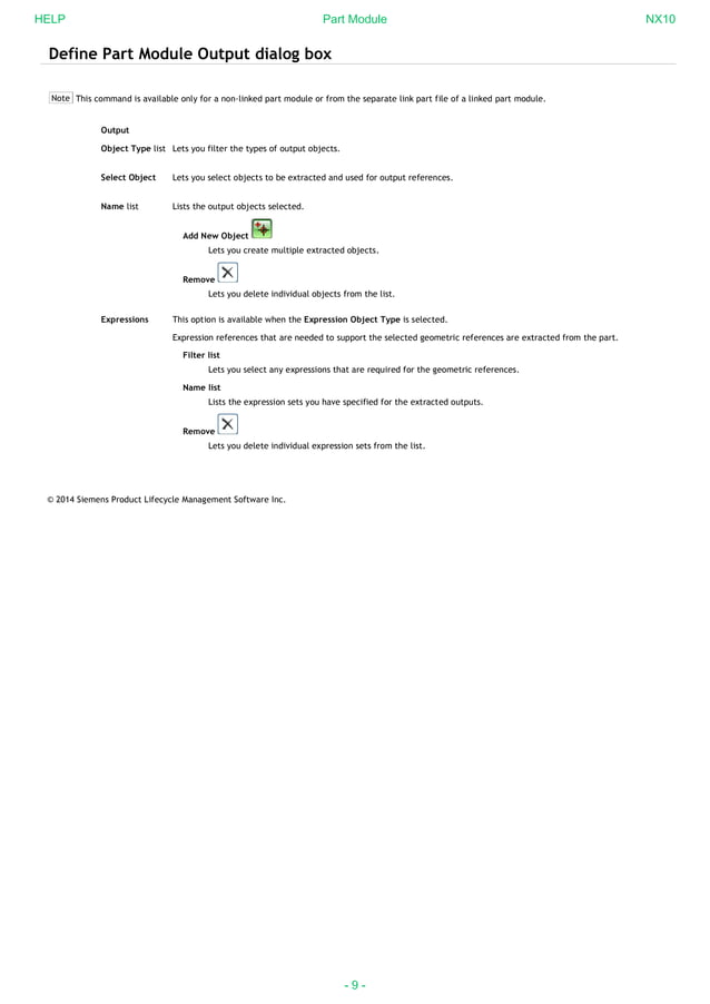 Part modules help(nx10)_12345678 | PDF