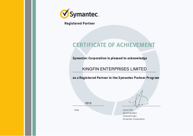 Symantec Partner Certificate