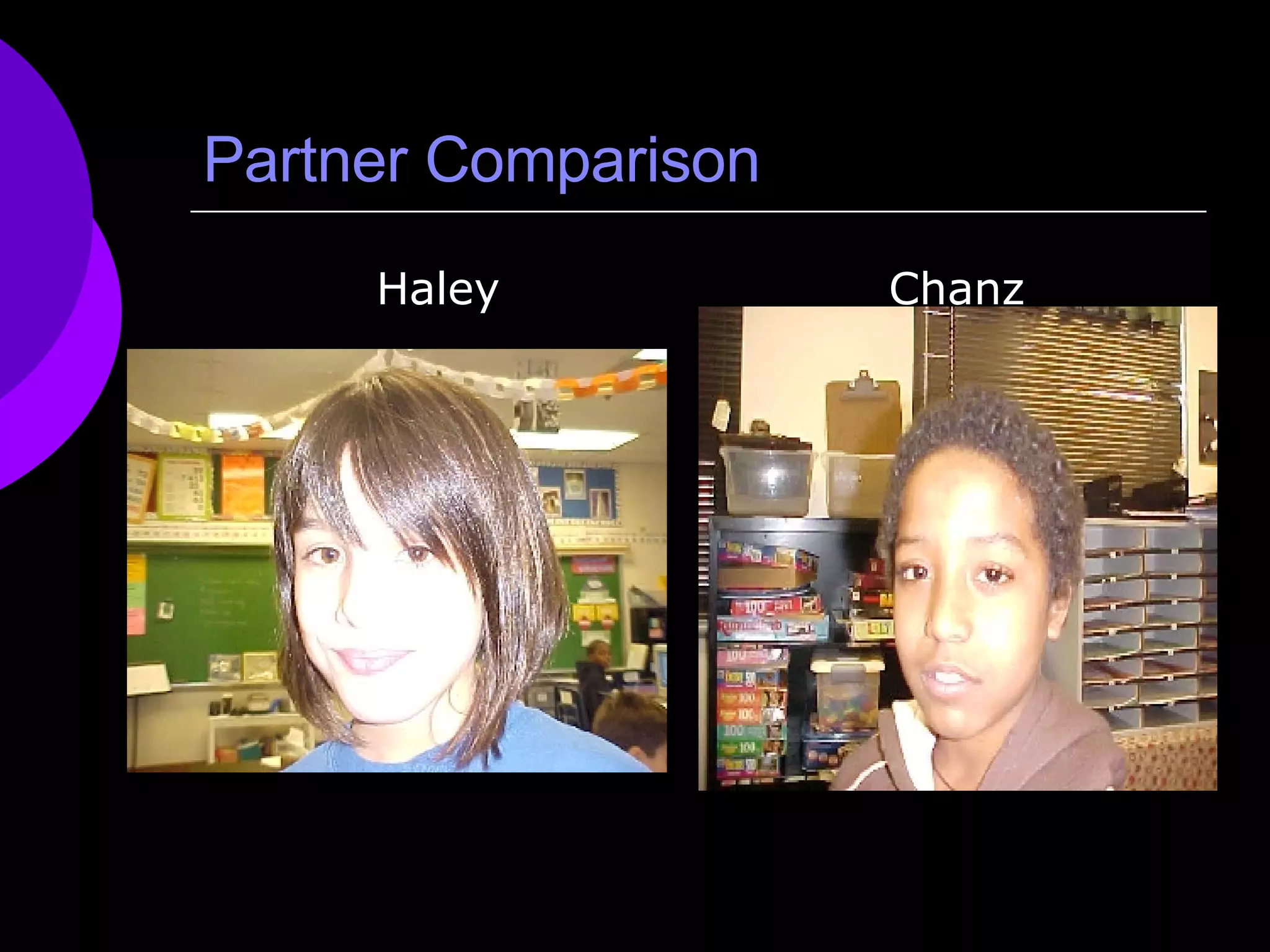 Partner Comparison by Haley | PPT