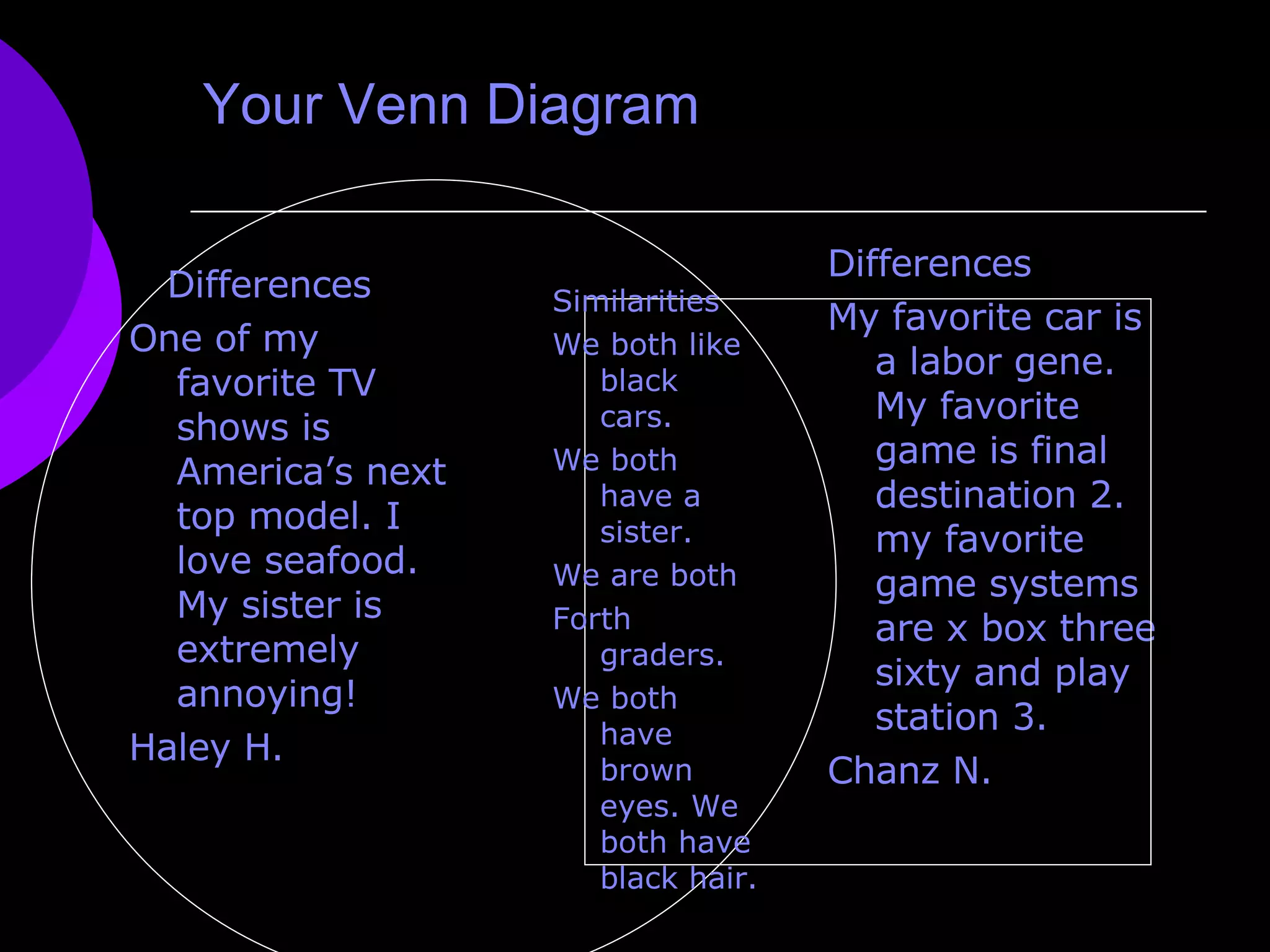 Partner Comparison by Haley | PPT