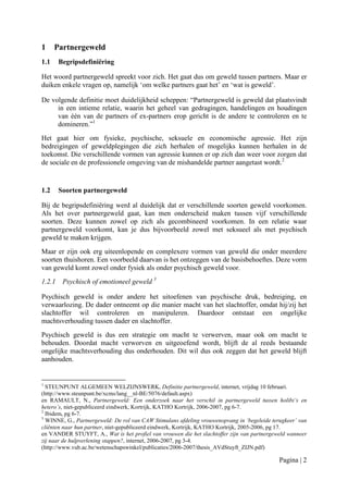 Thesis Partnergeweld | PDF