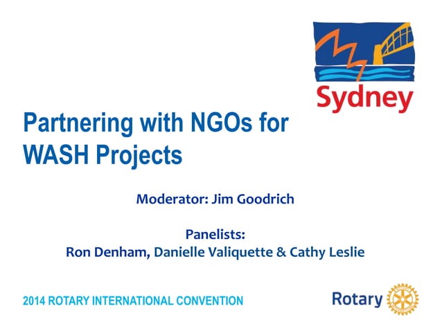 Partnering with NGOs for WASH Projects part 1 of 3 | PPT