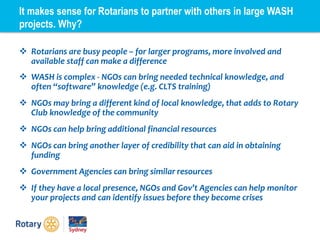 Partnering with NGOs for WASH Projects part 1 of 3 | PPT
