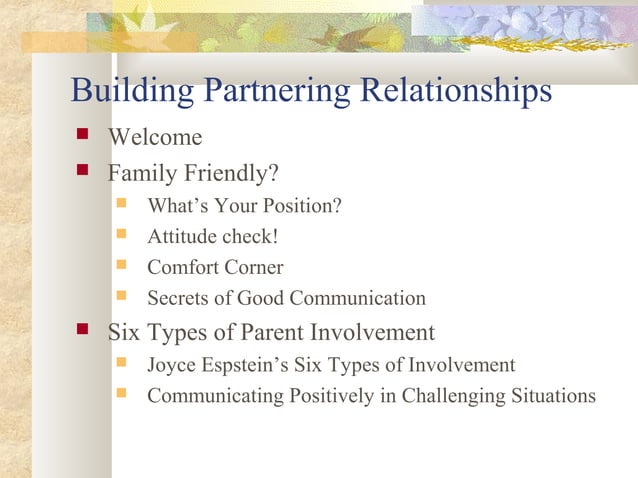 Partnering with parents | PPT | Parenting Children Aged 4-11 | Parenting