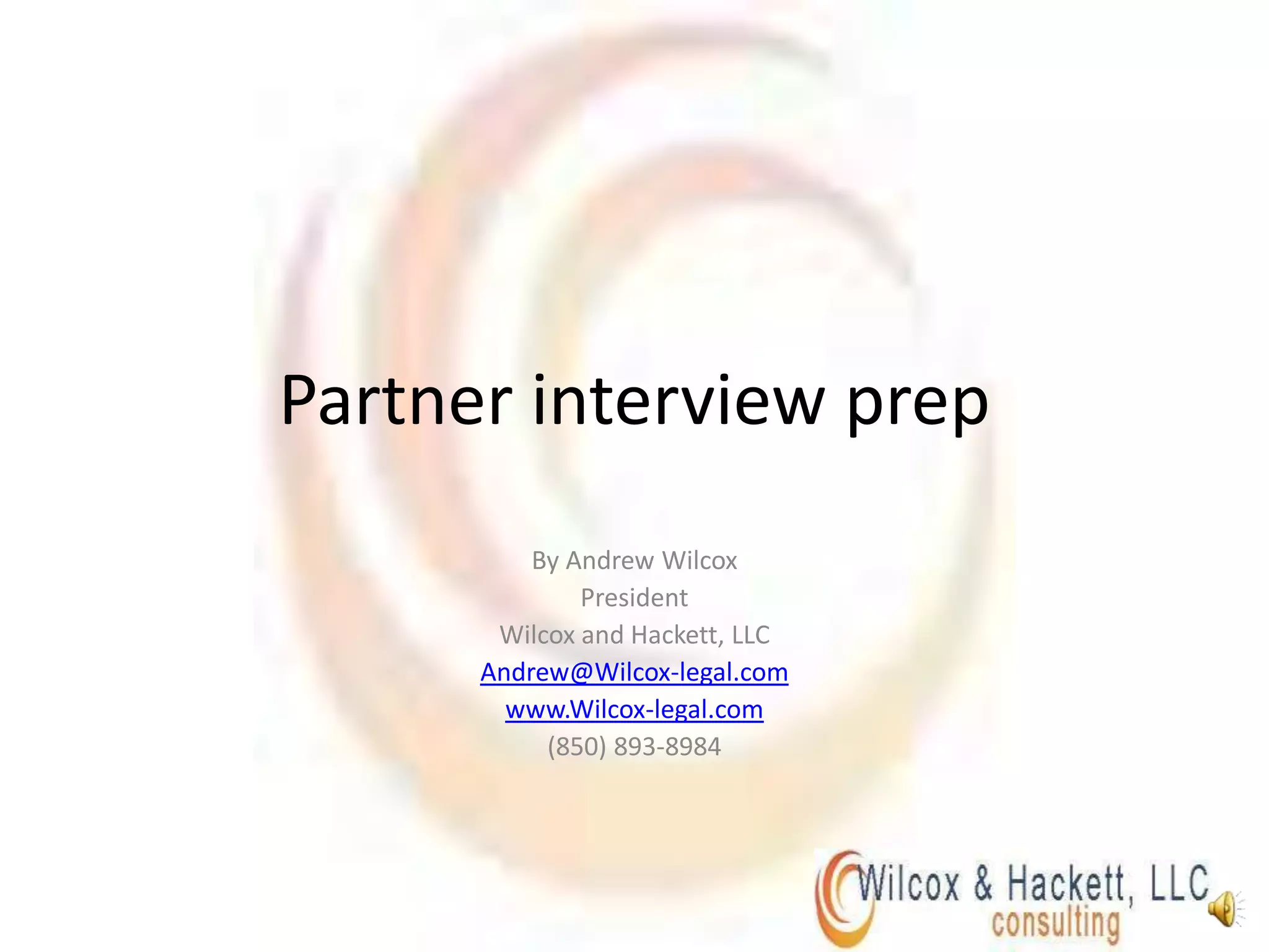 Partner Interview Prep | PPT
