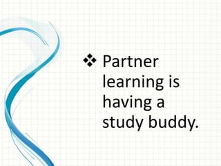 Partner learning | PPTX