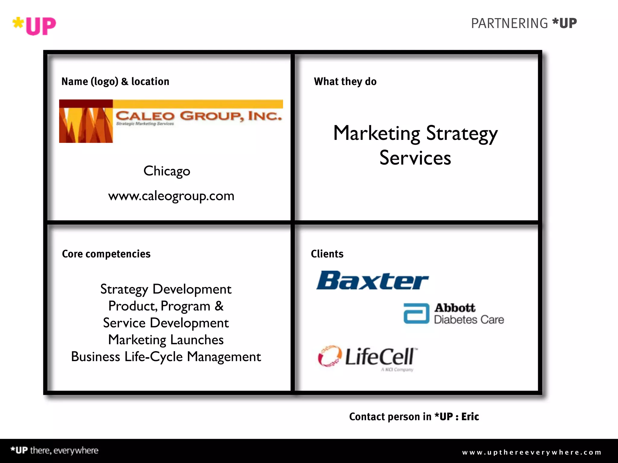 UP THERE, EVERYWHERE Partners | PPT