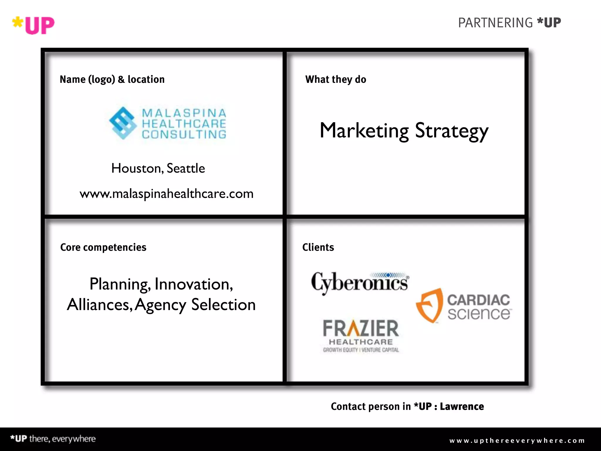 UP THERE, EVERYWHERE Partners | PPT