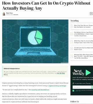 How Inventors can get in on crypto without actually buying any | PDF