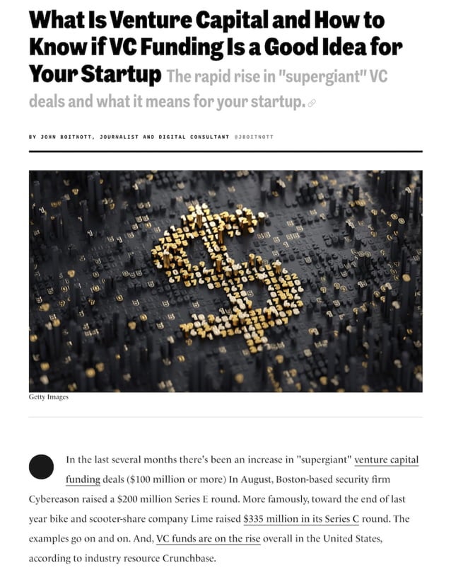 What Is Venture Capital and How to Know if VC Funding Is a Good Idea ...