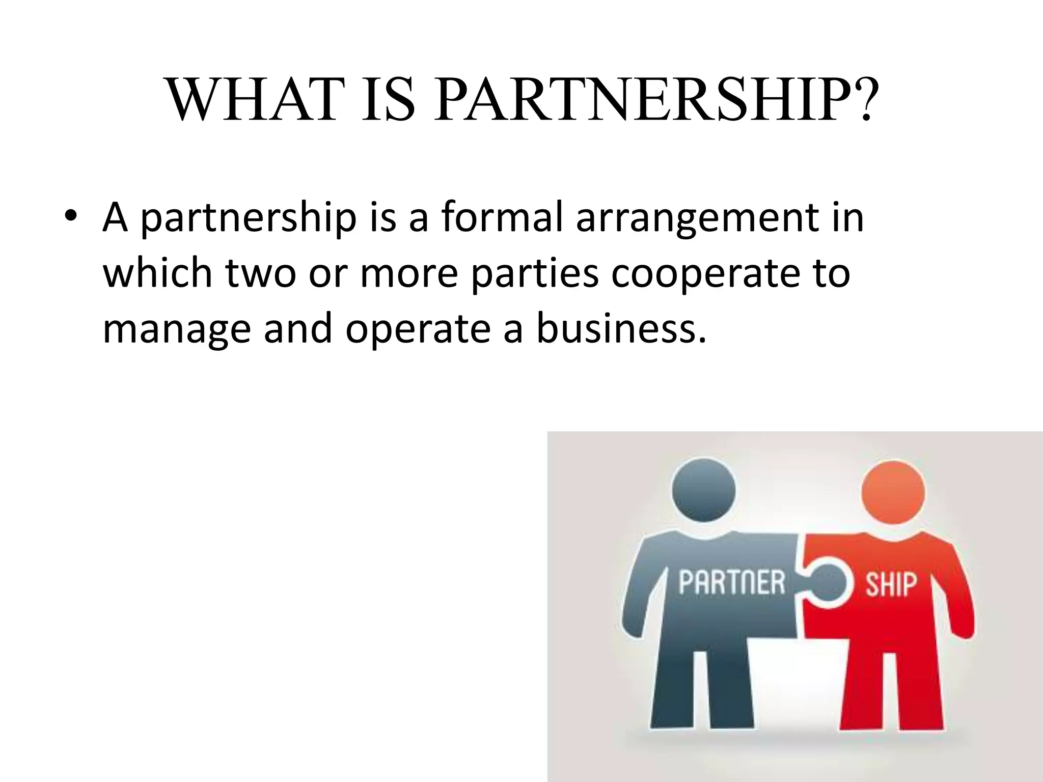 Power point presentation On Partnership | PPTX