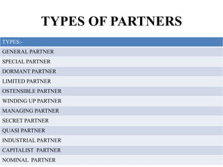 Power point presentation On Partnership | PPTX