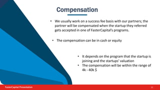 FasterCapital partnership model | PPTX
