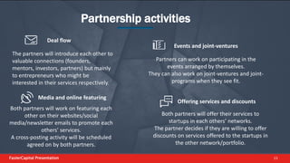 FasterCapital partnership model | PPTX