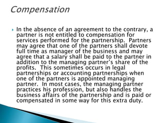 Partnership duties of partners | PPTX