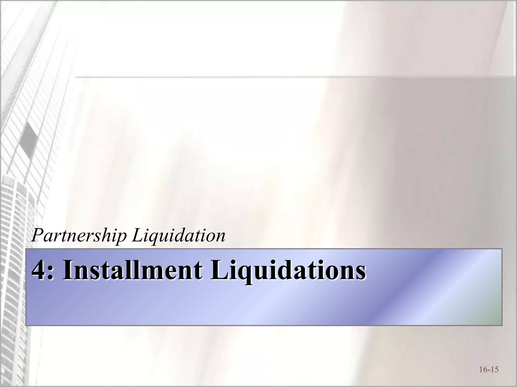 Partnership - Liquidation.ppt