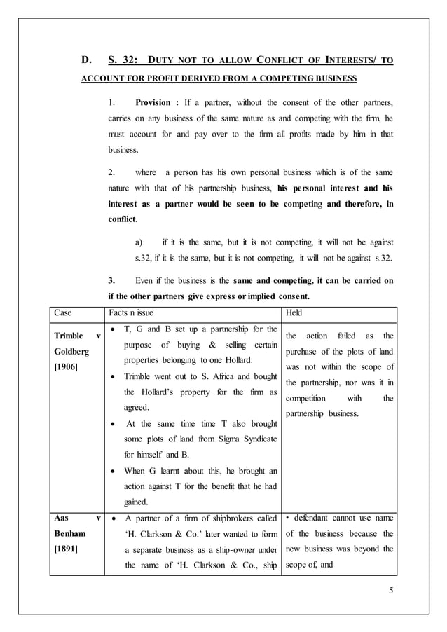 Underlying principles governing relationship between partners | DOCX