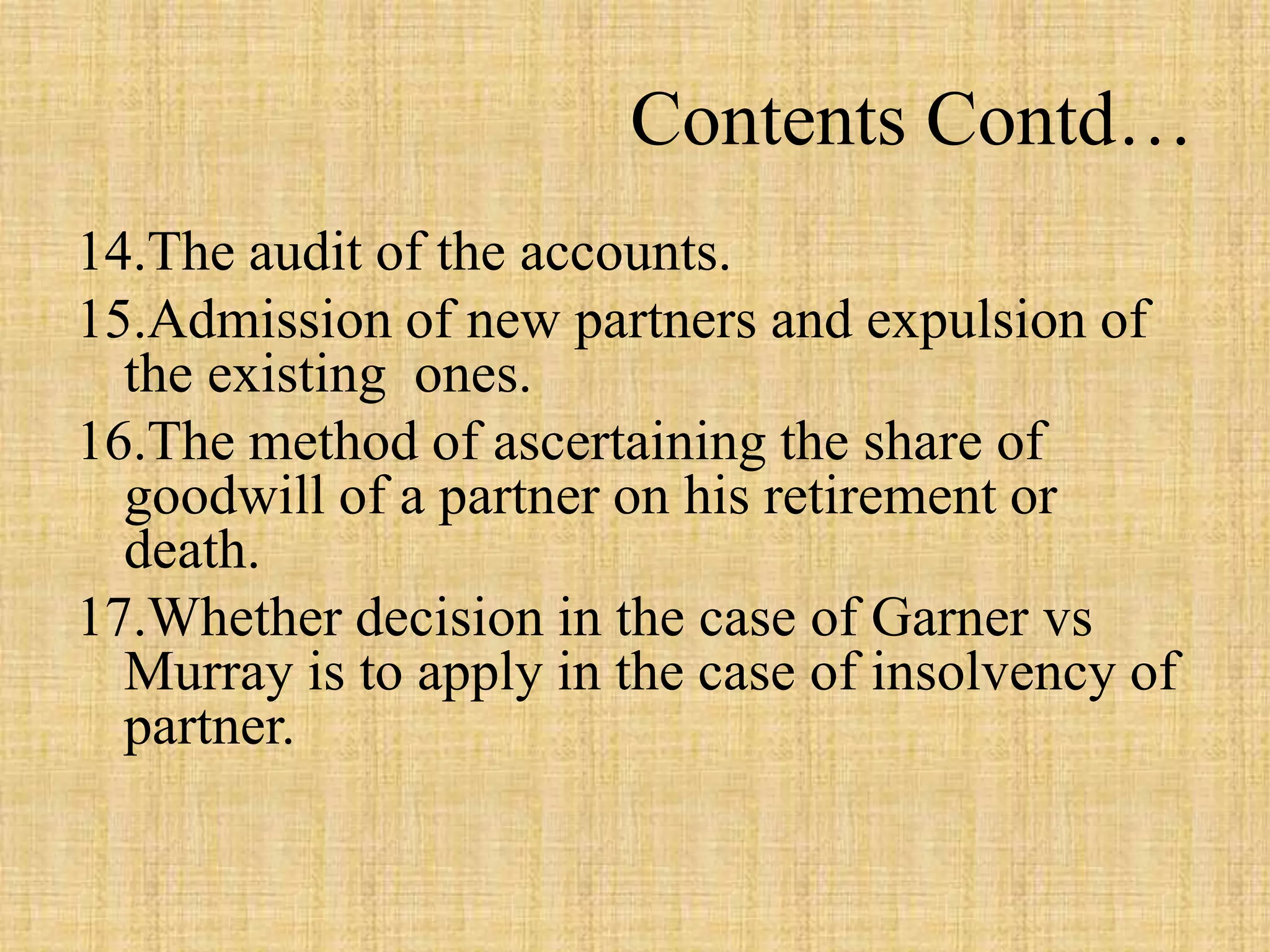 Partnership accounting | PPTX