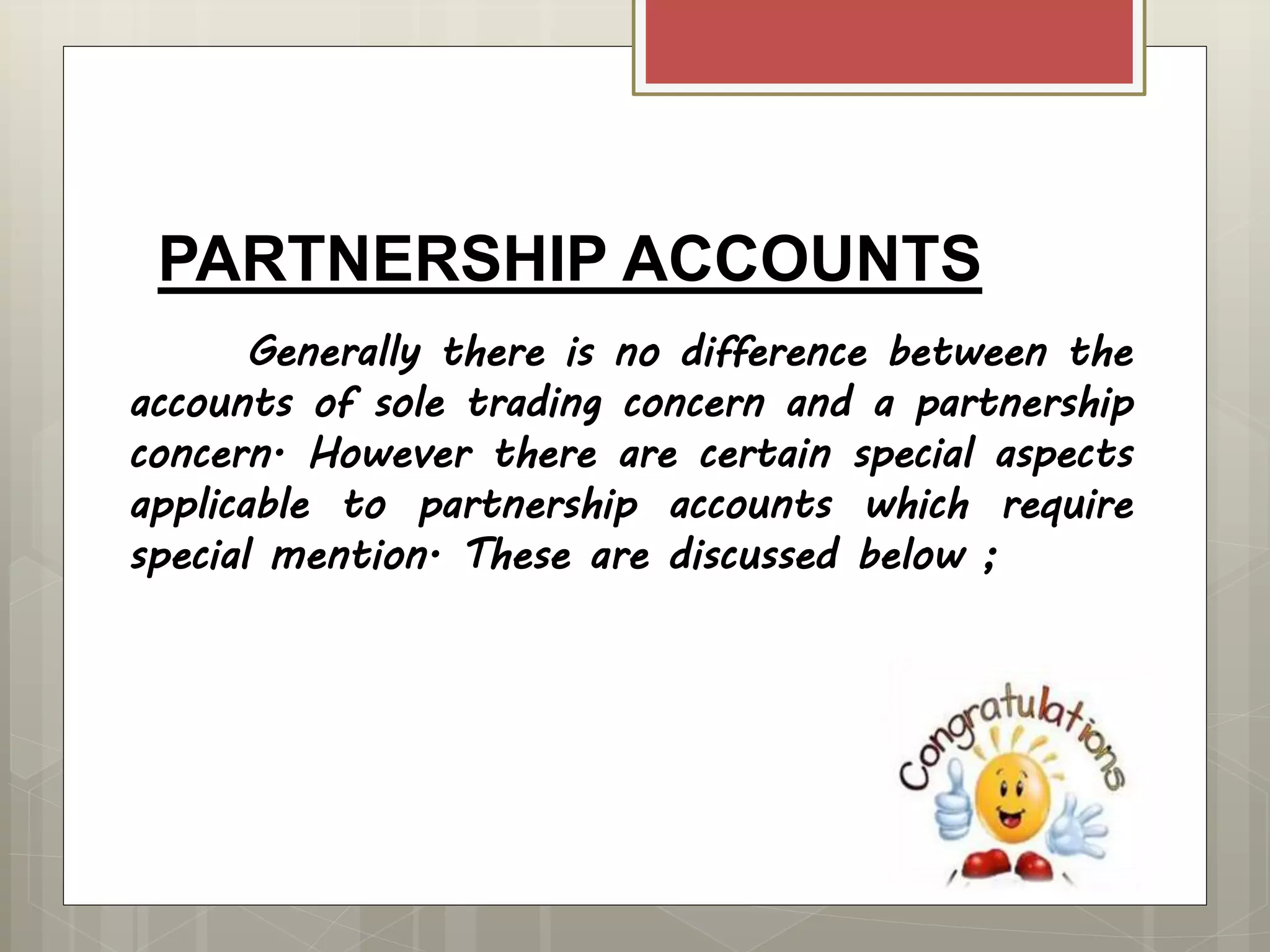 Partnership accounts | PPTX
