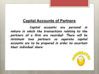 Partnership accounts | PPTX