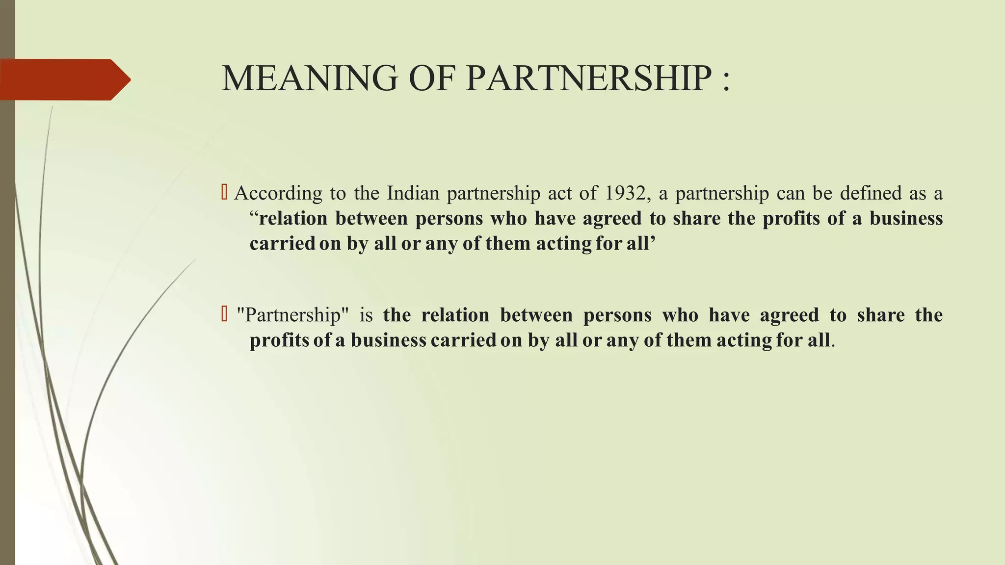 PARTNERSHIP ACT 1932/ Types of Partner | PPT