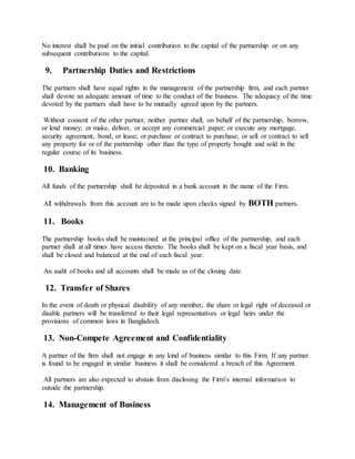 Partnership agreement | DOCX