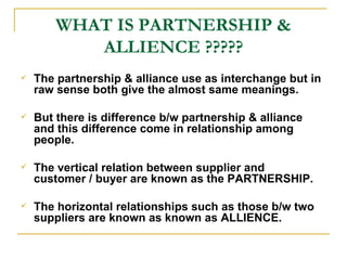 Partnership & allience | PPT