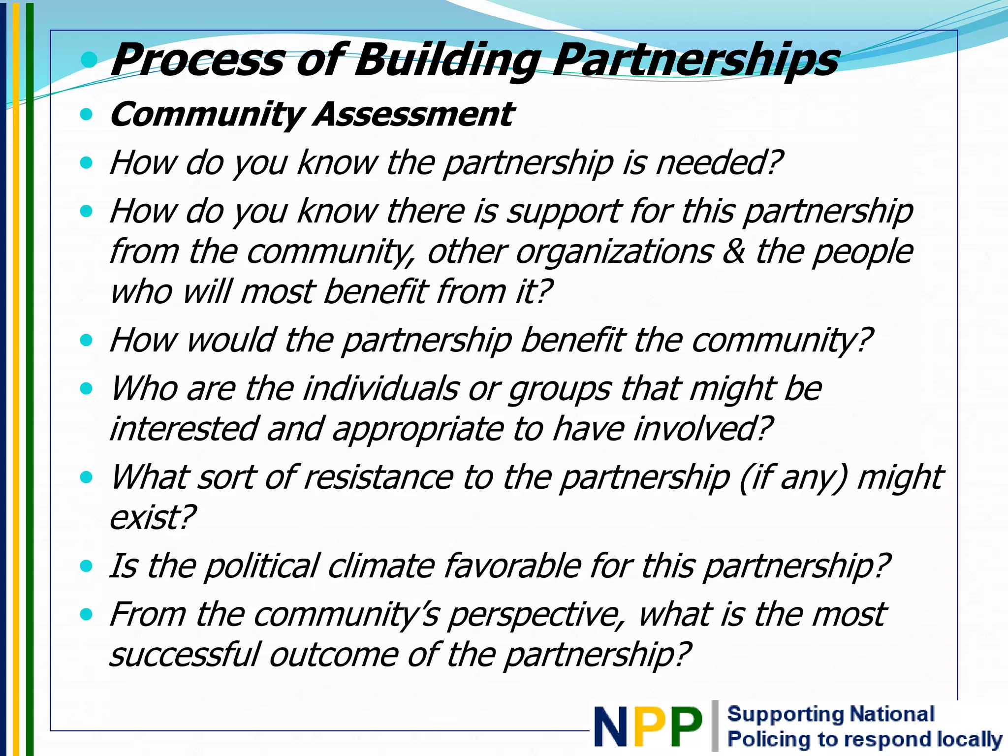 Partnership and problem solving | PPT