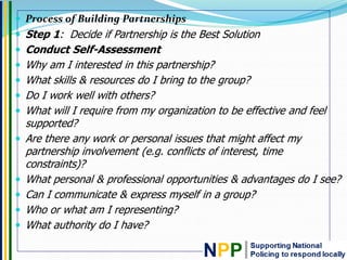 Partnership and problem solving | PPT