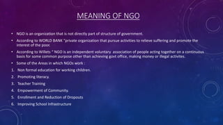 Partnership between tei and ngo | PPTX
