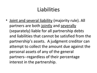 Partnership Act | PPT | Business Accounting & Finance | Business