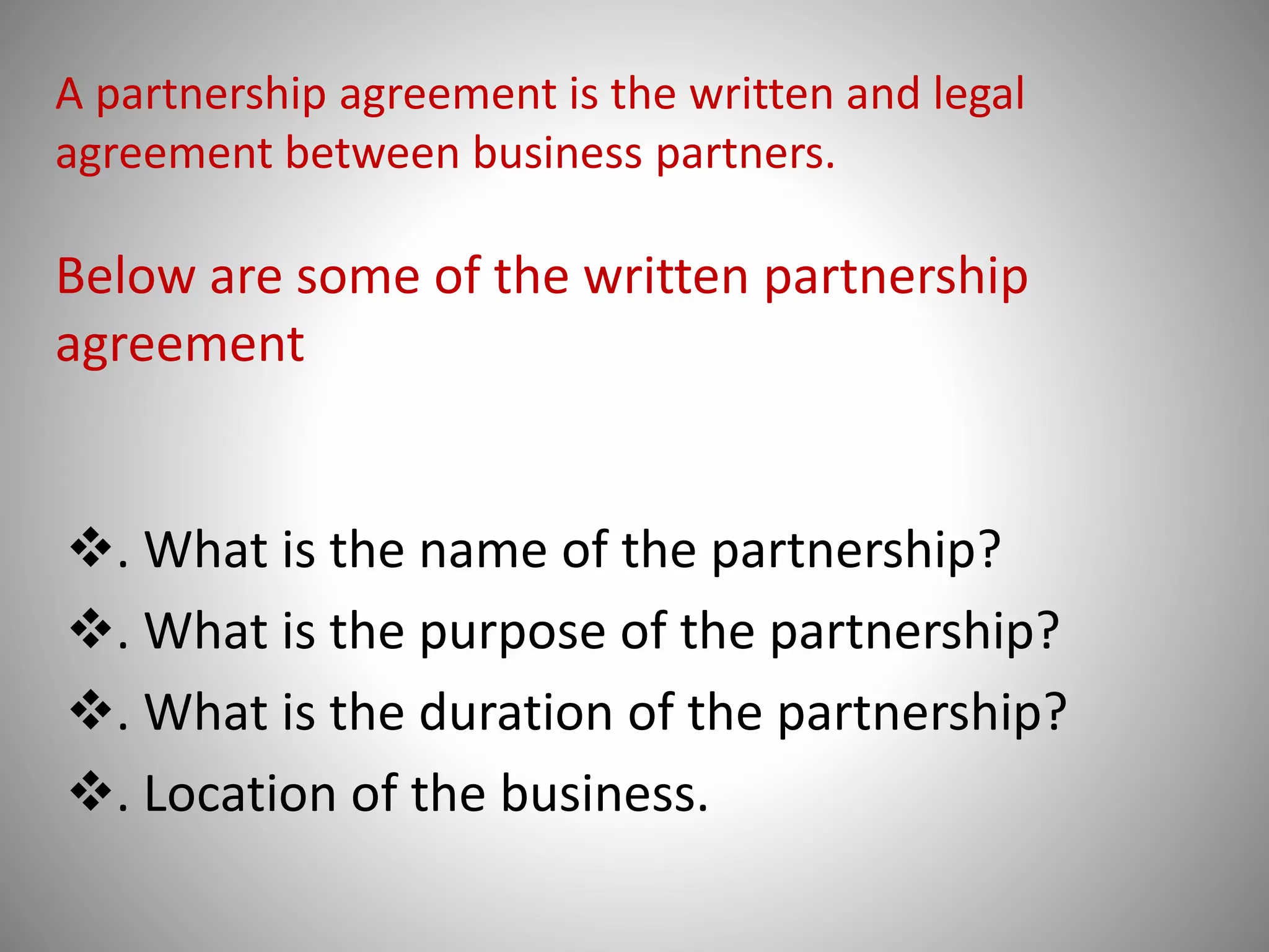 Partnership business | PPTX
