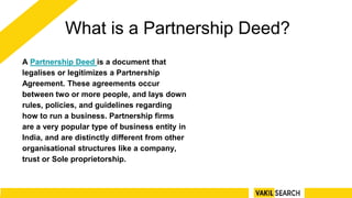 Partnership deed | PPTX
