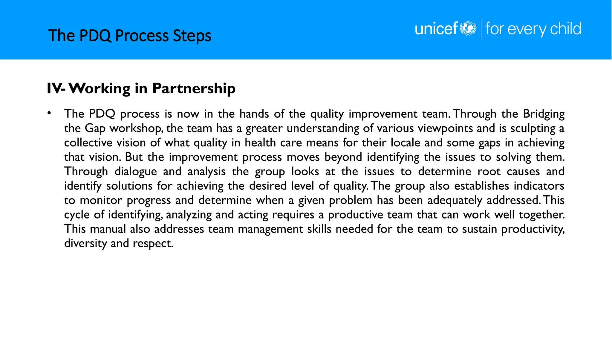 Partnership Defined Quality (PDQ) Health | PPTX