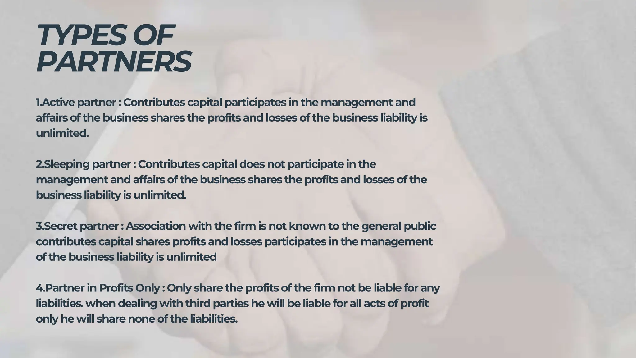 Indian Partnership Act 1932, Rights and Duties of Partners | PPTX