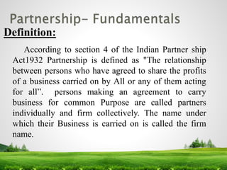 Partnership fundamentals | PPTX
