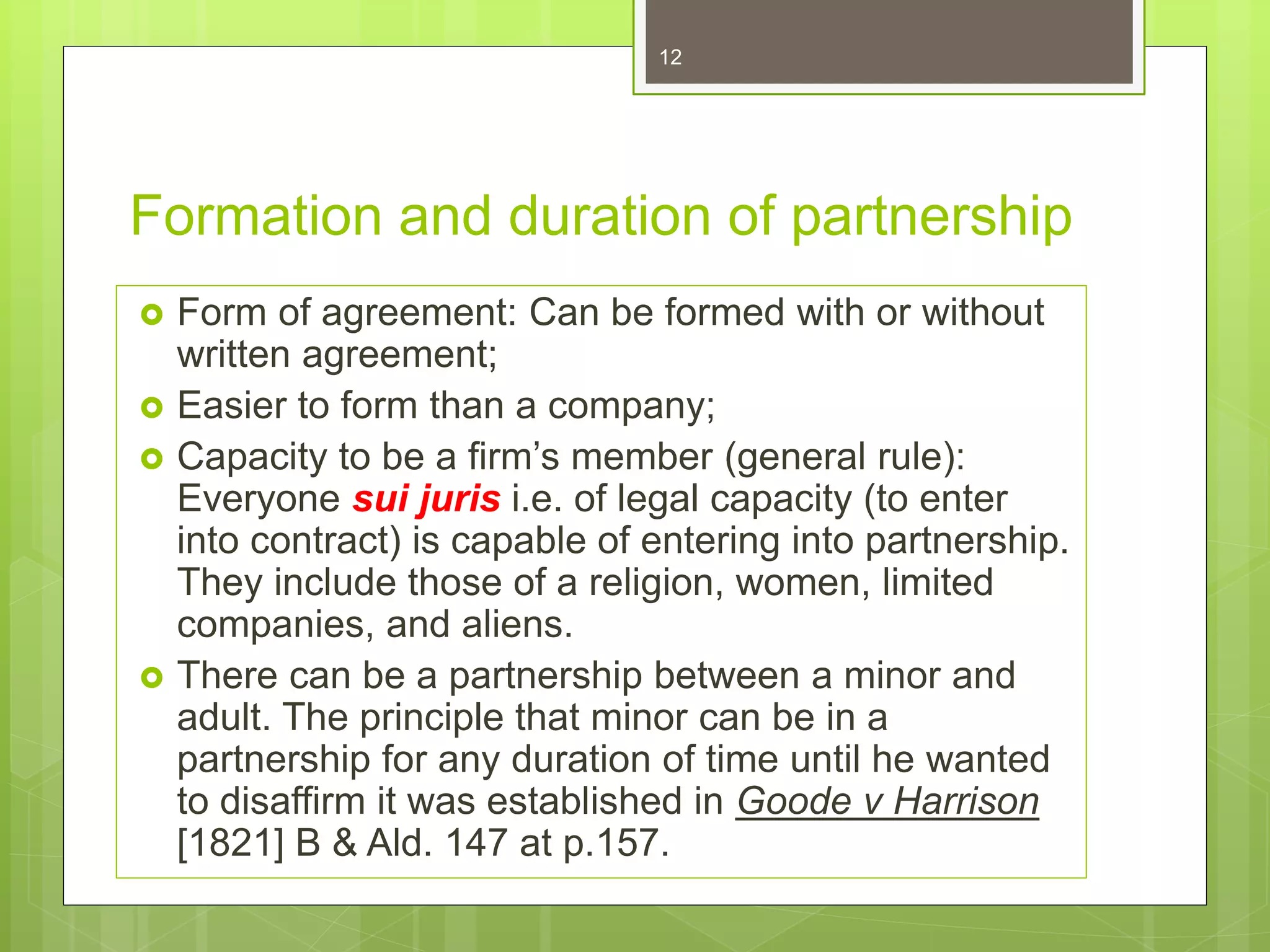Partnership Law in Malaysia | PPTX