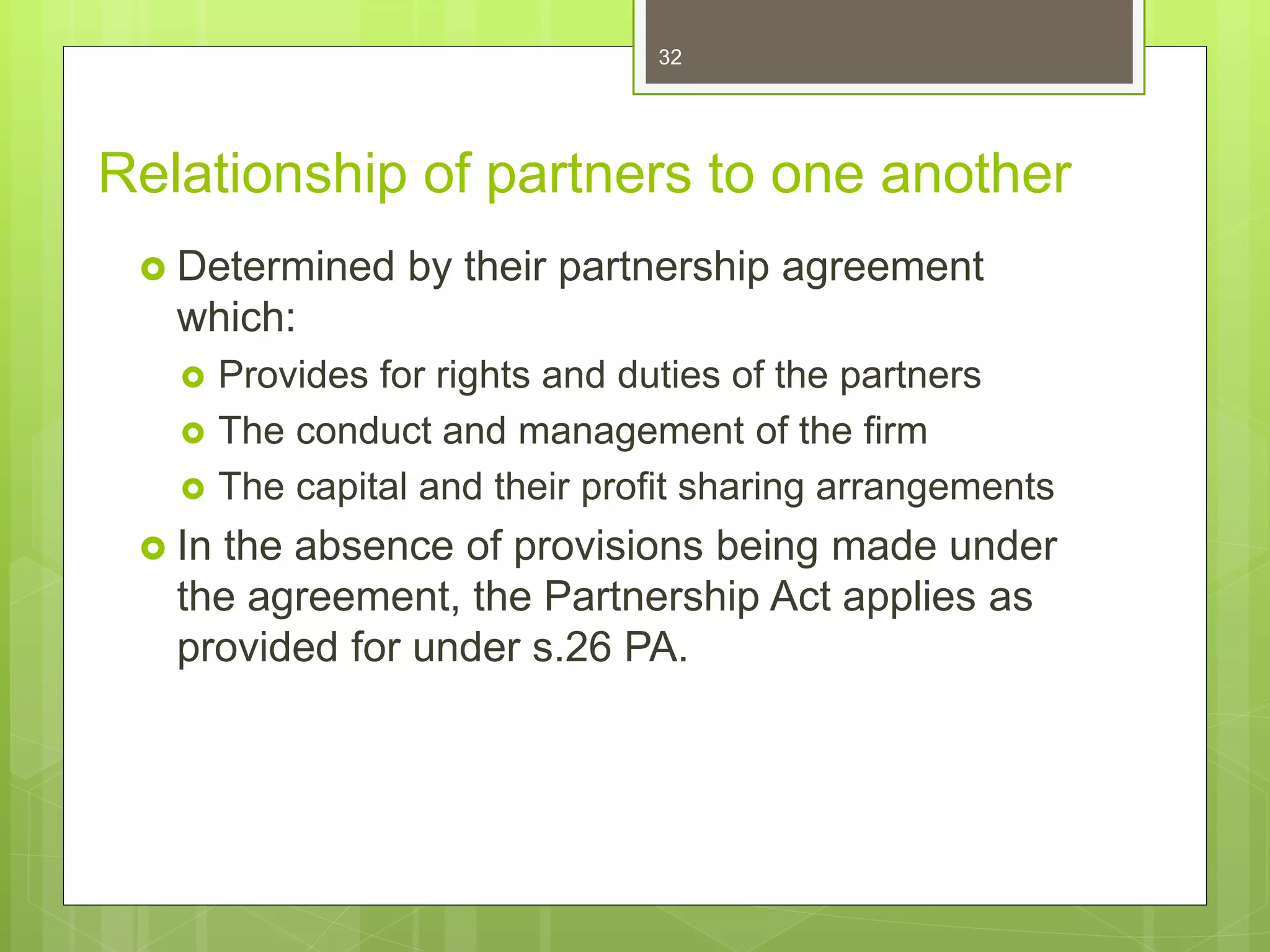 Partnership Law in Malaysia | PPTX